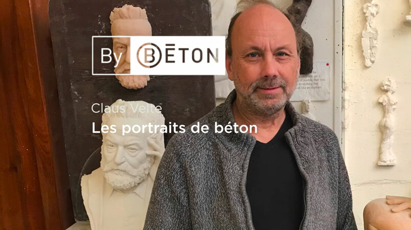 Claus Velte et les portraits de béton - ByBeton